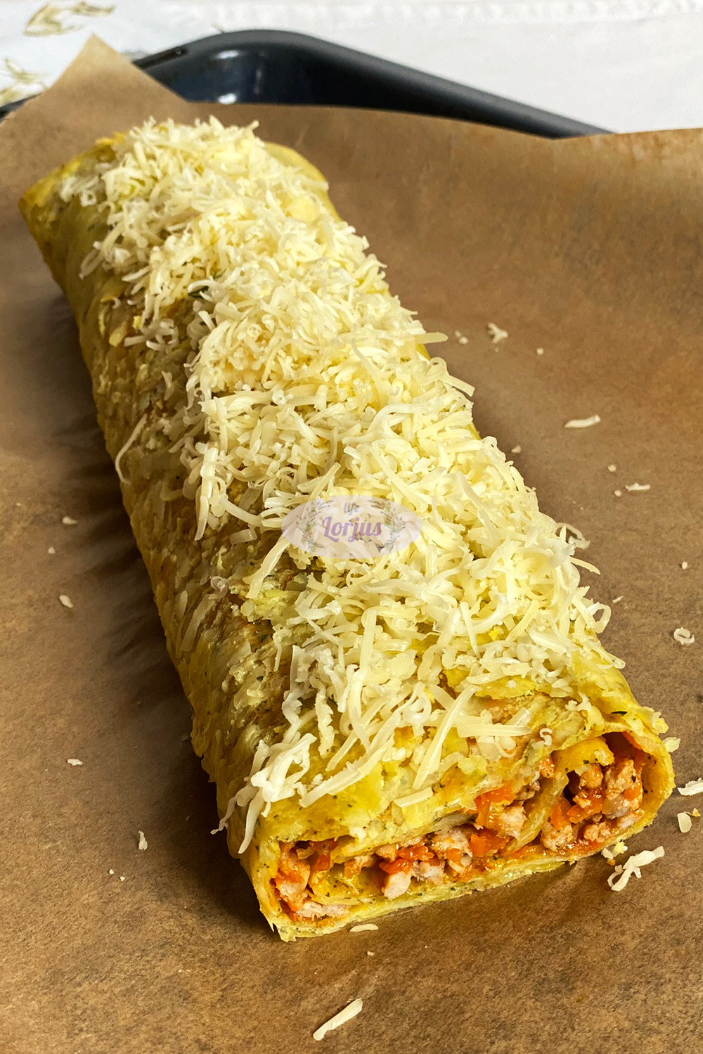 Tarkuotų bulvių, sūrio ir maltos mėsos vyniotinis – Lorjus Life