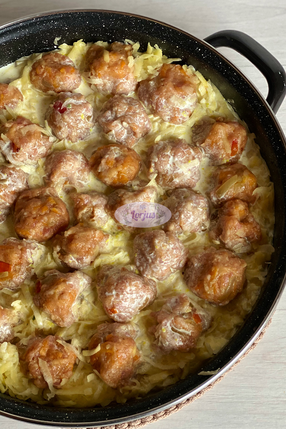 Bulvių ir mėsos kukulių apkepas – Lorjus Life